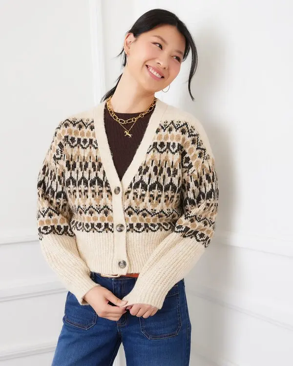 Karen Kane Jacquard Cardigan