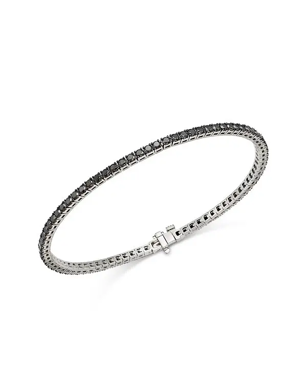 Bloomingdale'S Black Diamond Bracelet - White Gold