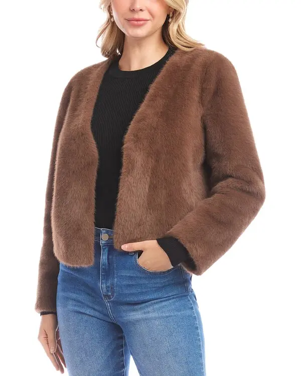 Karen Kane Reversible Faux Fur Jacket