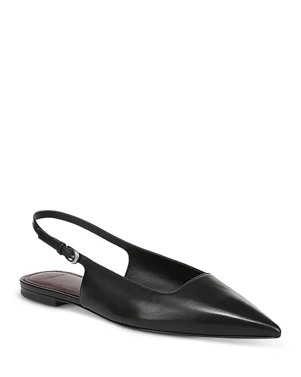 Vince Gracy Slingback Flats - Black