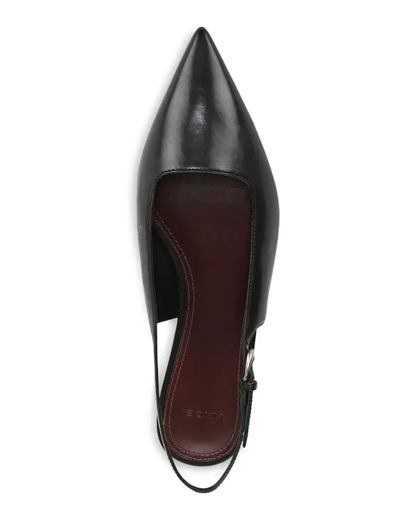 Vince Gracy Slingback Flats - Black