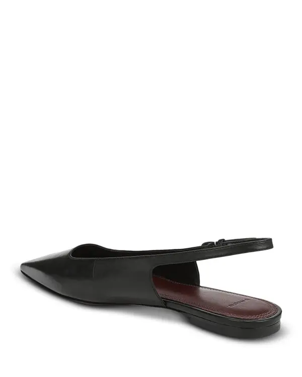 Vince Gracy Slingback Flats - Black