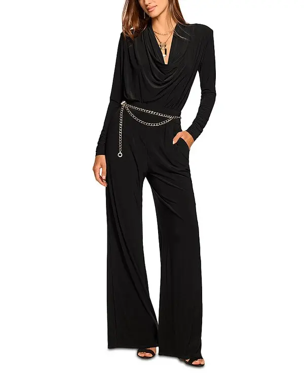 Ramy Brook Eden Cowl Neck Jumpsuit - Black