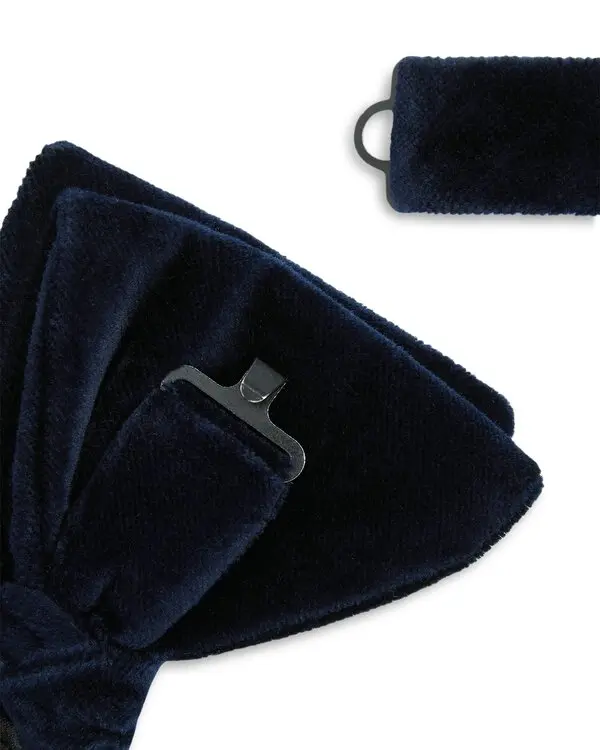 REISS Hike Velvet Bow Tie - Navy