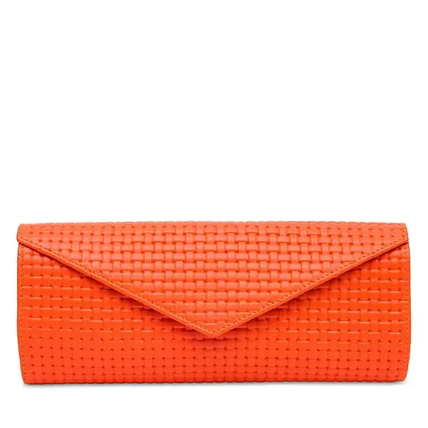 RAPPORT LONDON Charlotte Leather Jewelry Roll - Orange