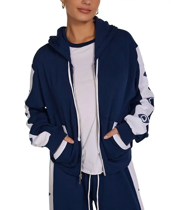 Lauren Moshi Shanley Evil Eye Stripe Hoodie