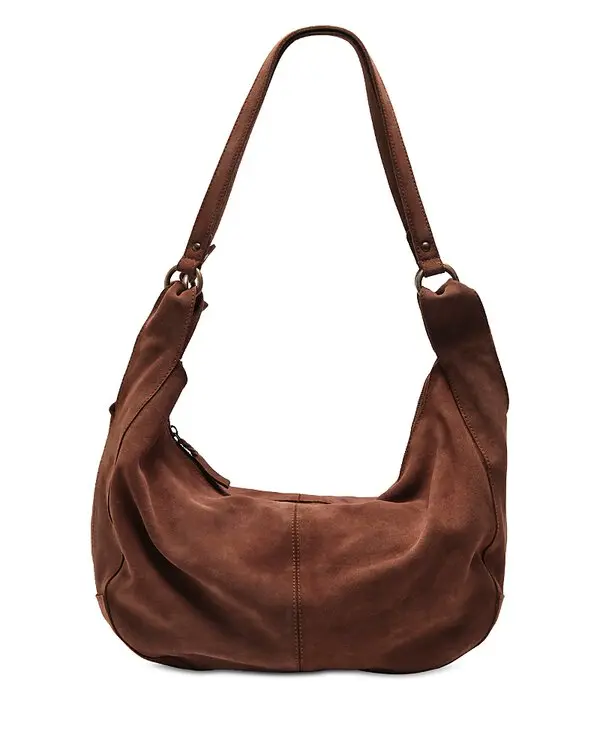 Free People Roma Suede Tote - Rust