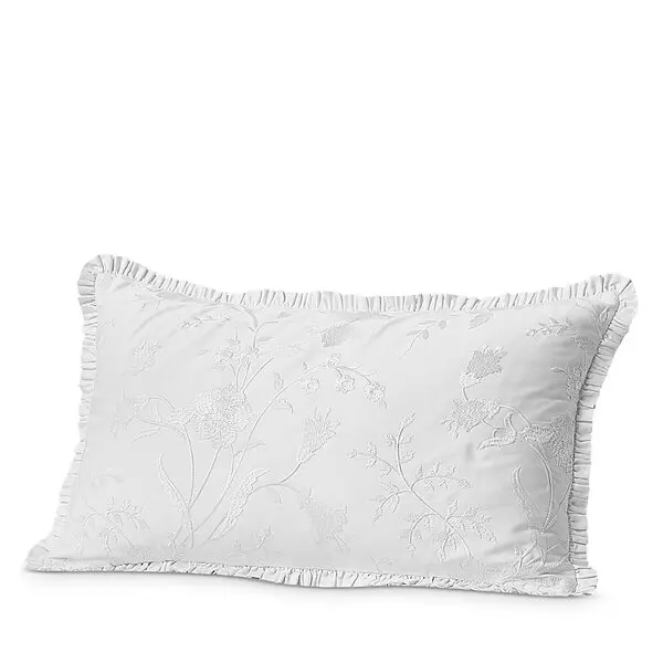 SKY Bianca Embroidery Decorative Pillow Exclusive - White
