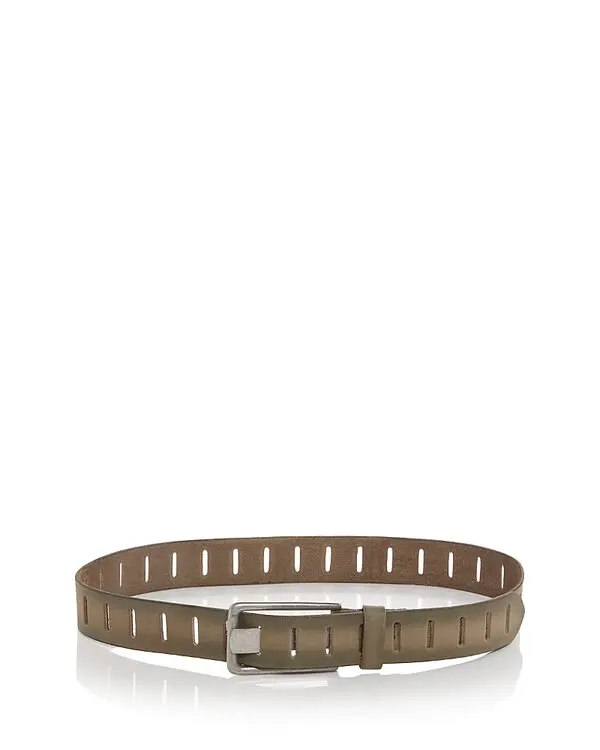 Free People Jona Leather Belt - Faded Military