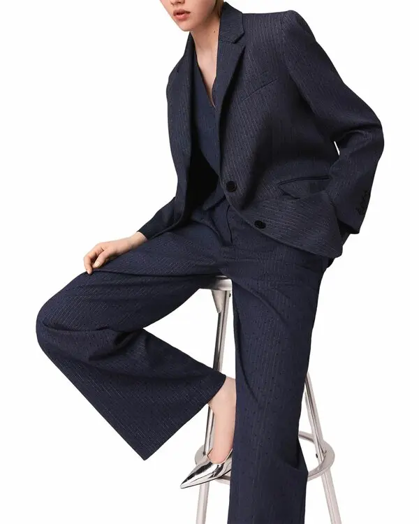 Maje Vernona Stripe Jacket