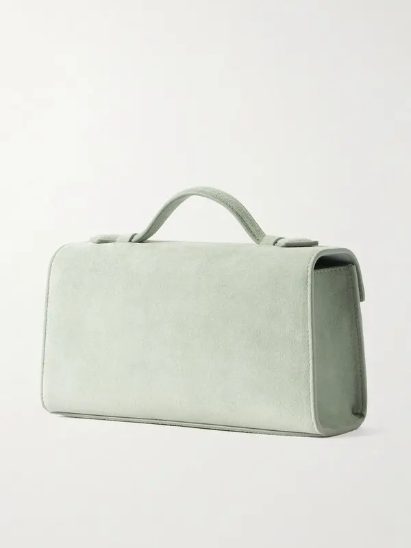 Savette Symmetry Pochette Suede Tote - Green