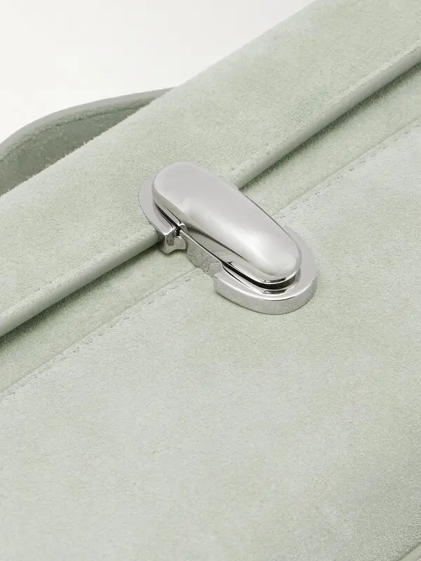 Savette Symmetry Pochette Suede Tote - Green