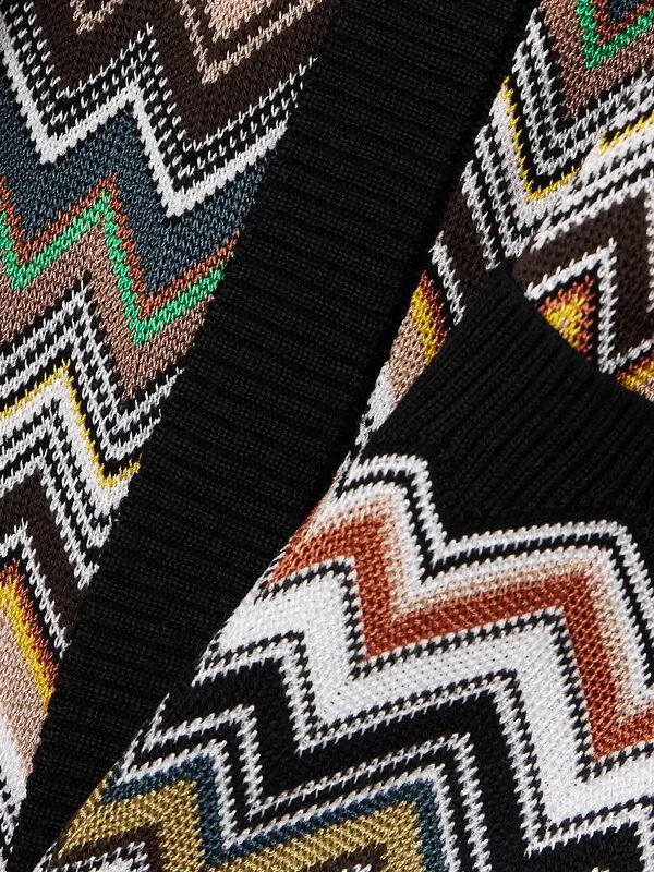Missoni Belted Striped Jacquard-knit Cardigan
