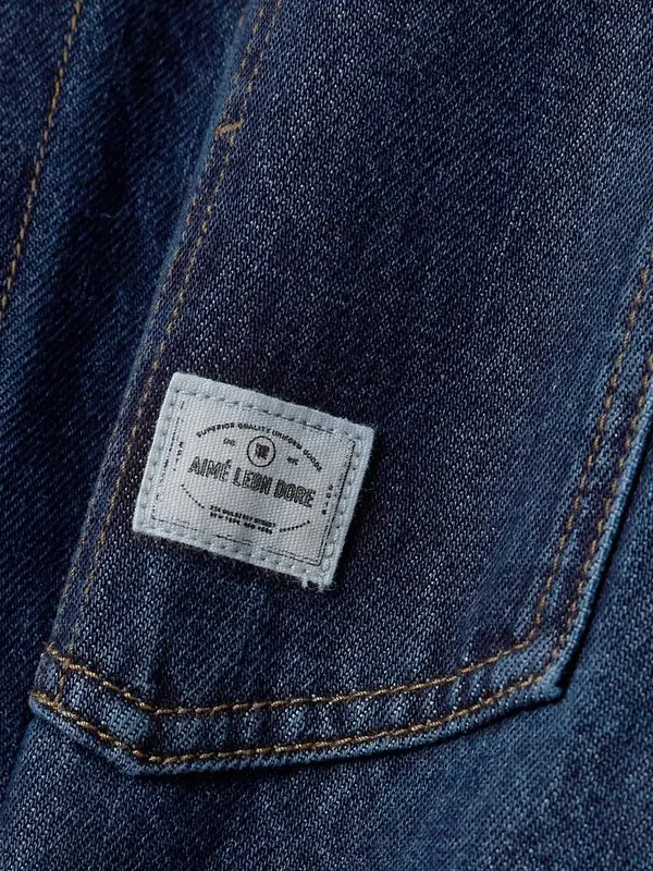 Aimé Leon Dore Corduroy-trimmed Denim Jacket