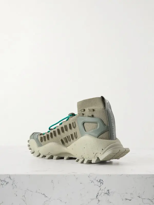 Adidas By Stella McCartney Seeulater 2 Rubber-trimmed Stretch-mesh Sneakers