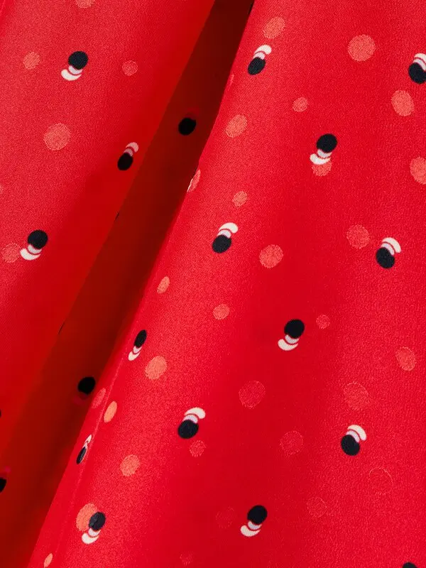 Acne Studios Scarf-detailed Printed Silk-jacquard Top