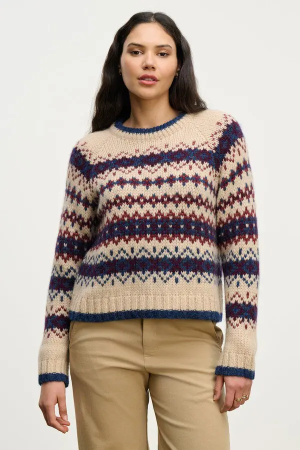 Velvet By Graham & Spencer Makena Alpaca Blend Sweater - Stripe