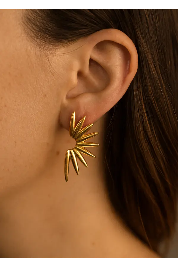 Yumi Kim Palm Frond Stud Earrings