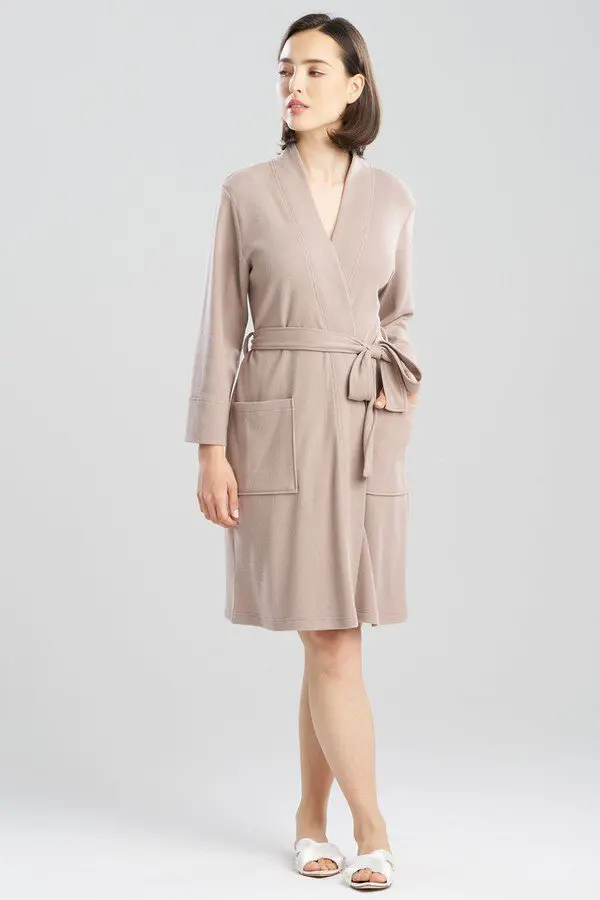 Natori Tranquility Waffle Wrap - Brown