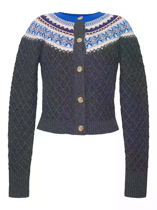 Cara Cara Fairisle Cable-knit Cardigan