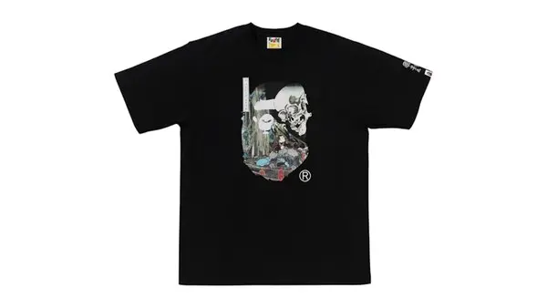 A BATHING APE X Ukiyoe Ape Head Iii Tee Shirt - Black