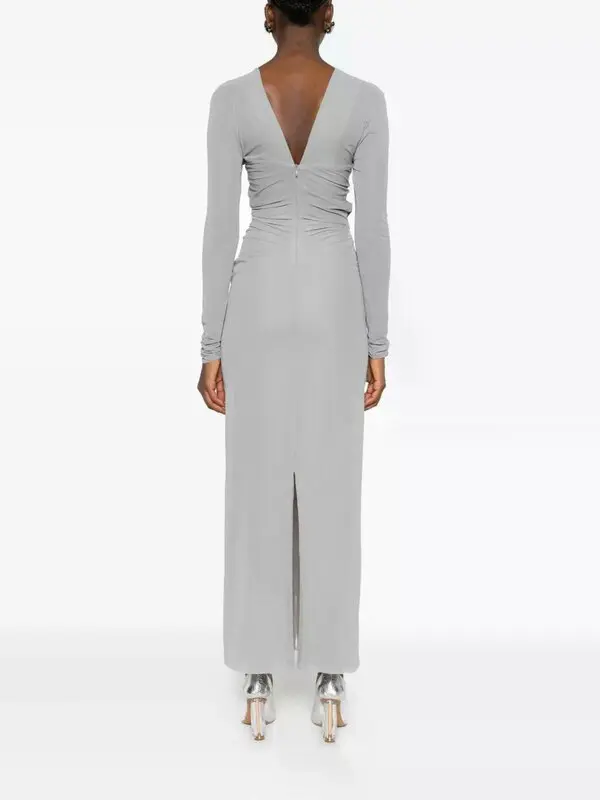 Christopher Esber Long-sleeved Draped Dress - Grey