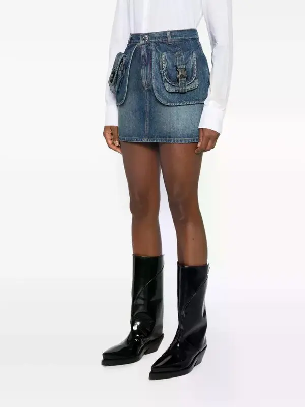 Coperni Flap-pockets Denim Skirt