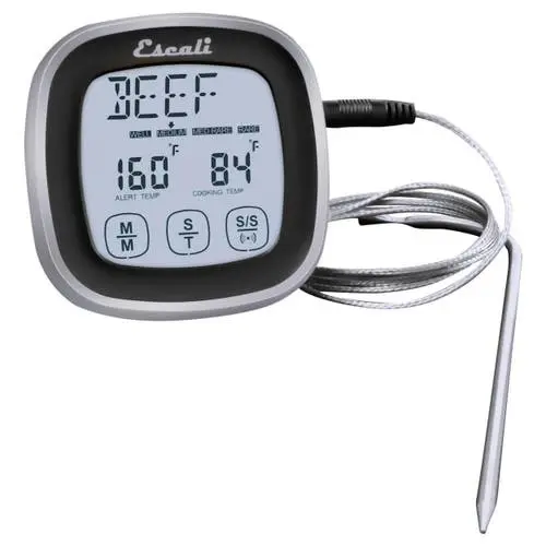 ESCALI Touch Screen Thermometer And Timer - Black