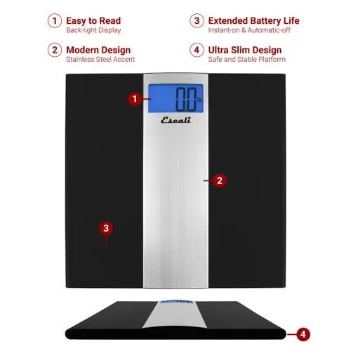 ESCALI Ultra Slim Bathroom Scale