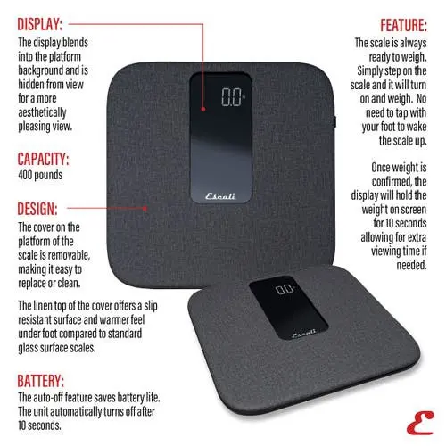 ESCALI Comfortstep Anti-slip Bathroom Scale