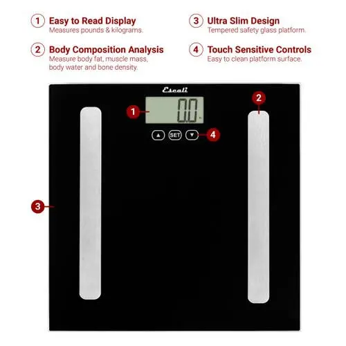 ESCALI Complete Health Body Composition Scale
