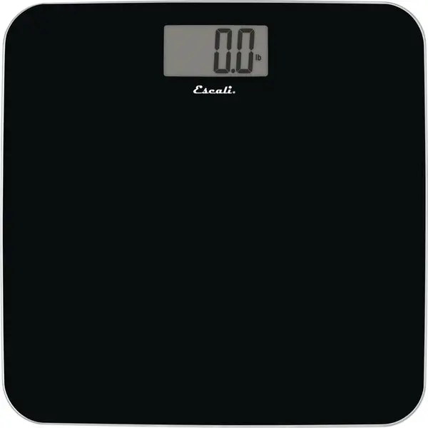 ESCALI Slim Glass Bathroom Scale - Black