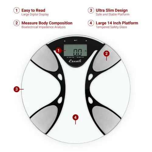 ESCALI Ultra Slim Body Composition Scale