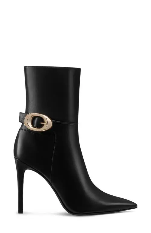 STUART WEITZMAN Power Buckle Leather Bootie