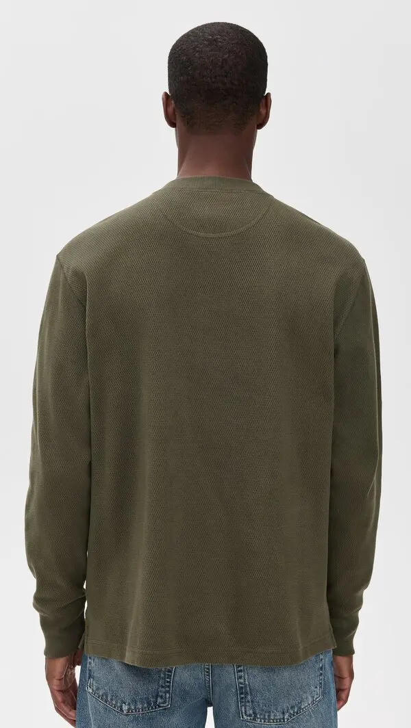 Filson Waffle Knit Henley Top