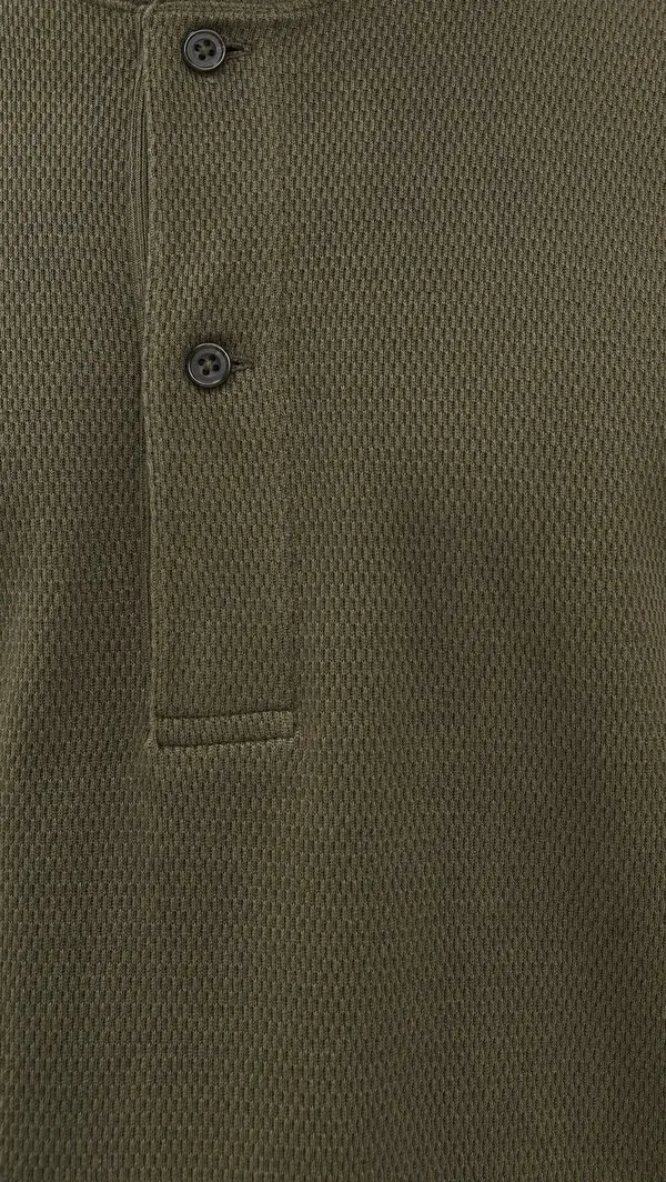Filson Waffle Knit Henley Top
