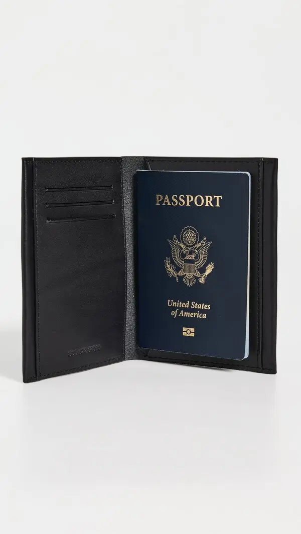Shinola Leather Passport Wallet
