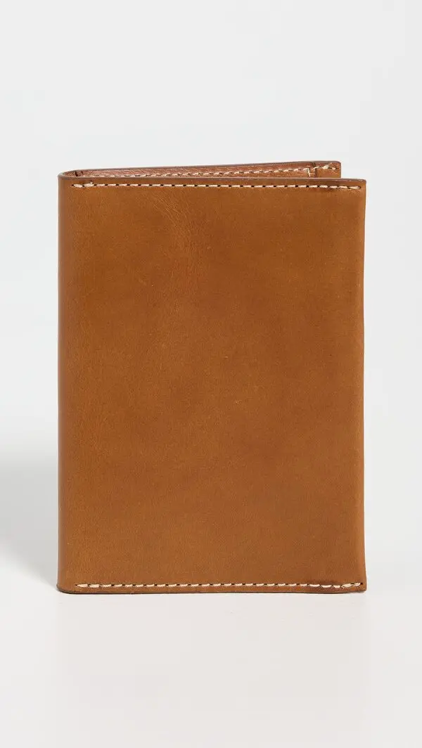 Shinola Leather Passport Wallet - Tan