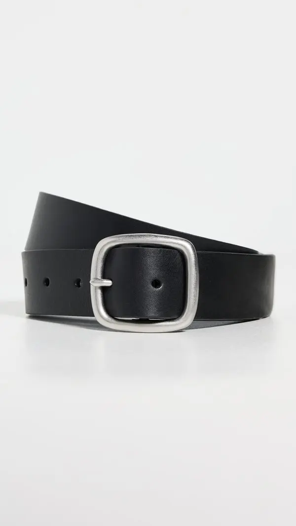 Madewell Centerbar Leather Belt - True Black
