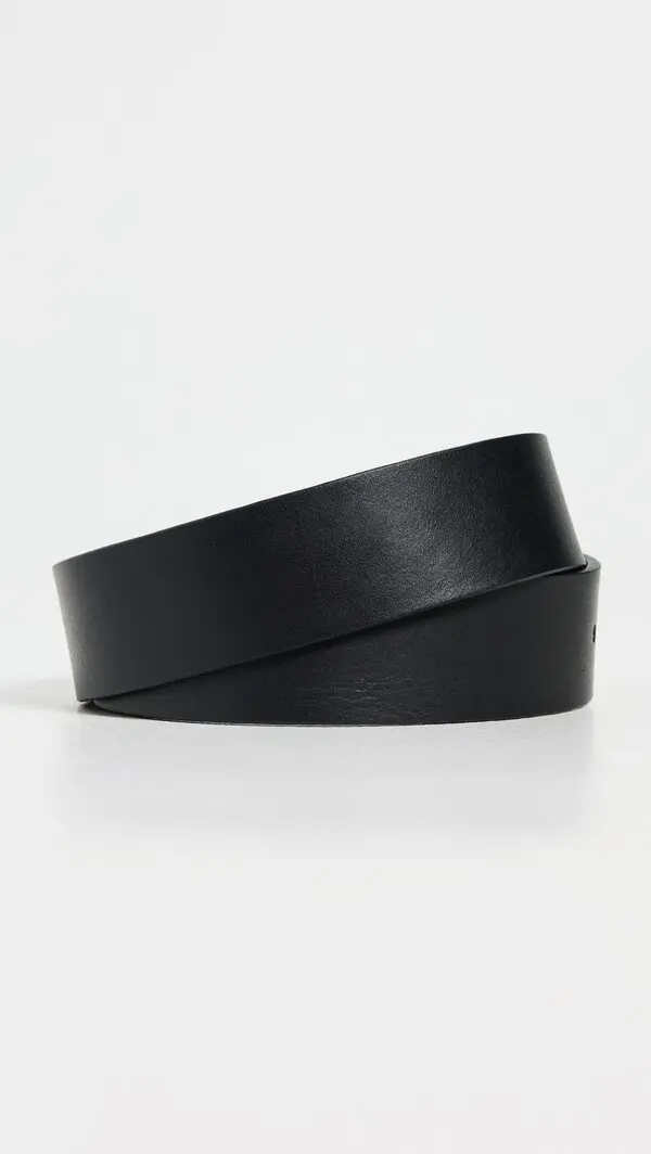Madewell Centerbar Leather Belt - True Black