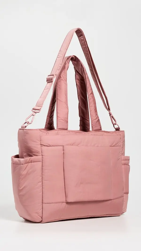 CALPAK Diaper Tote Bag With Laptop Sleeve - Peony