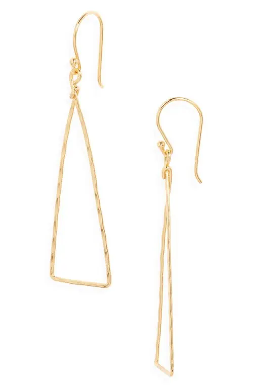 KIARA BY KI-ELE Estelle Triangle Drop Earrings - Gold