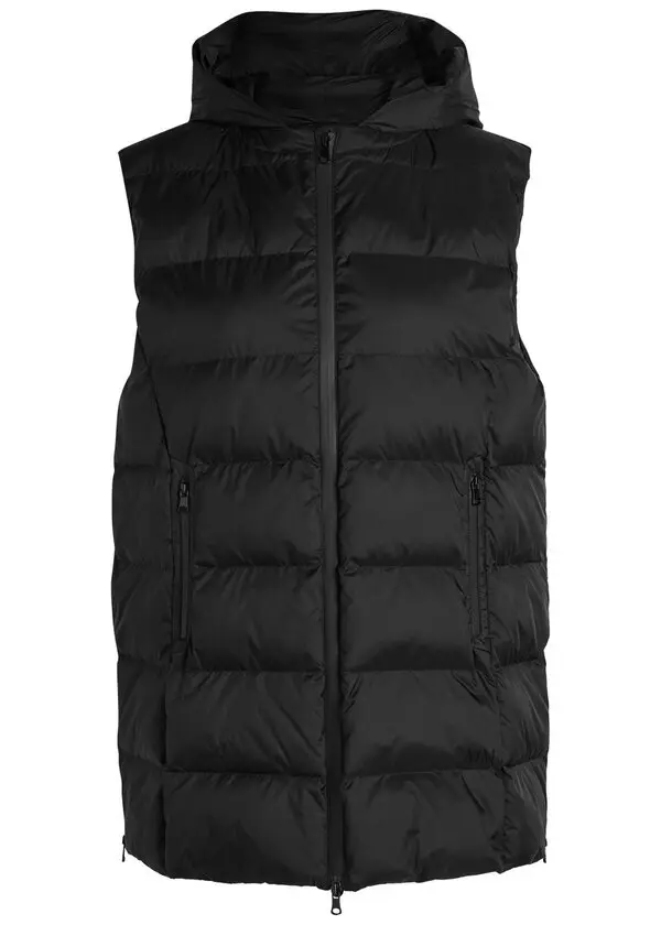 Max Mara Lodola Quilted Shell Gilet - Black