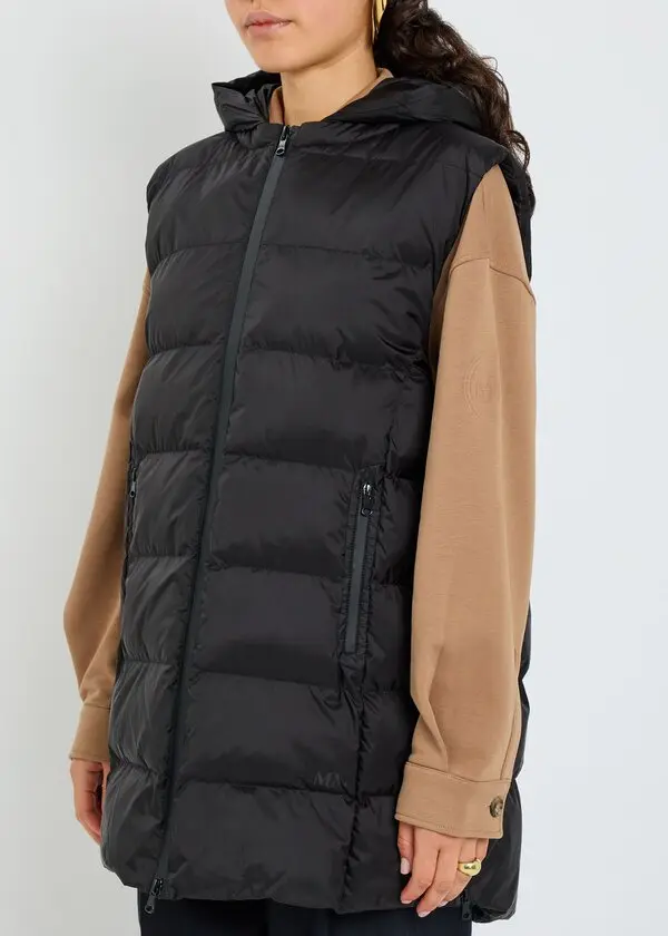 Max Mara Lodola Quilted Shell Gilet - Black