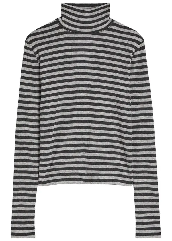 Max Mara Striped Jersey Top