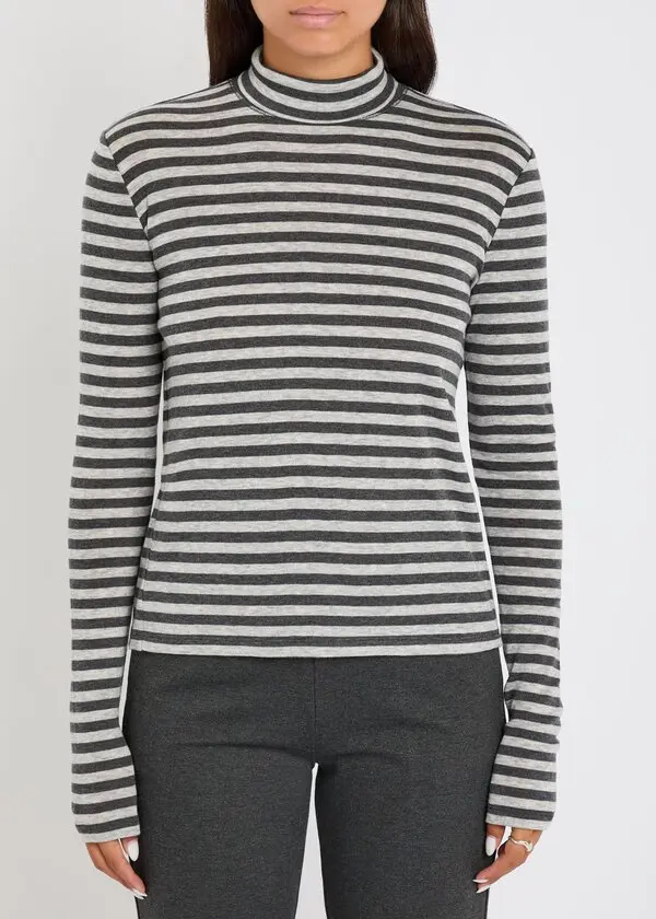 Max Mara Striped Jersey Top