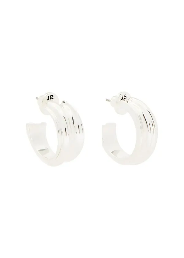Jenny Bird Lennon Hoop Earrings - Silver