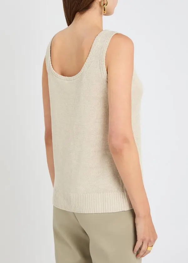 Max Mara Baccano Linen-knit Tank