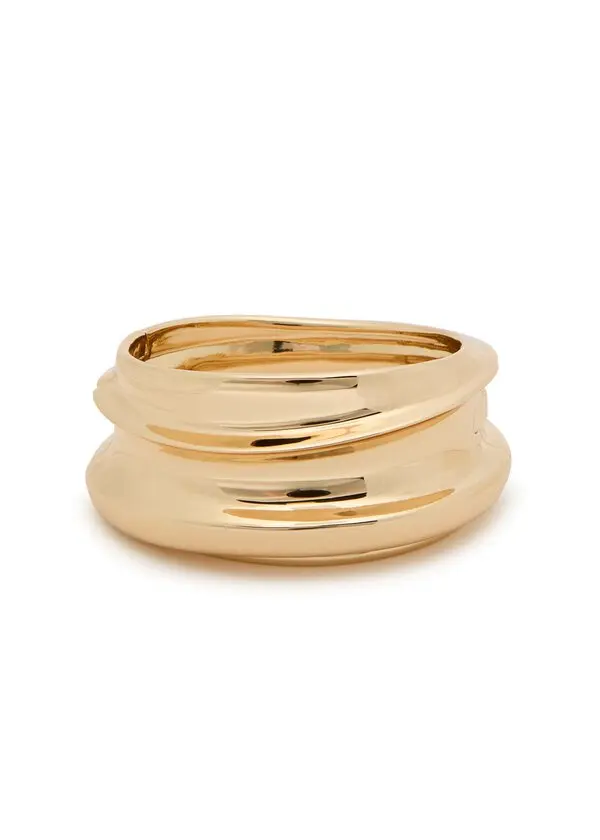 Jenny Bird Mega Lennon Sculpted Bangle - Gold