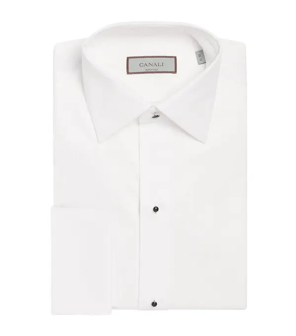 Canali Cotton Ceremony Dress Shirt - White